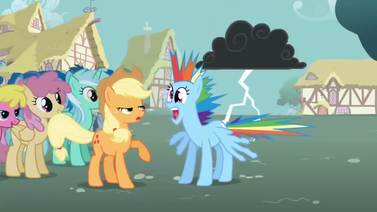 #1847067 - safe, screencap, applejack, cherry berry, dizzy twister ...
