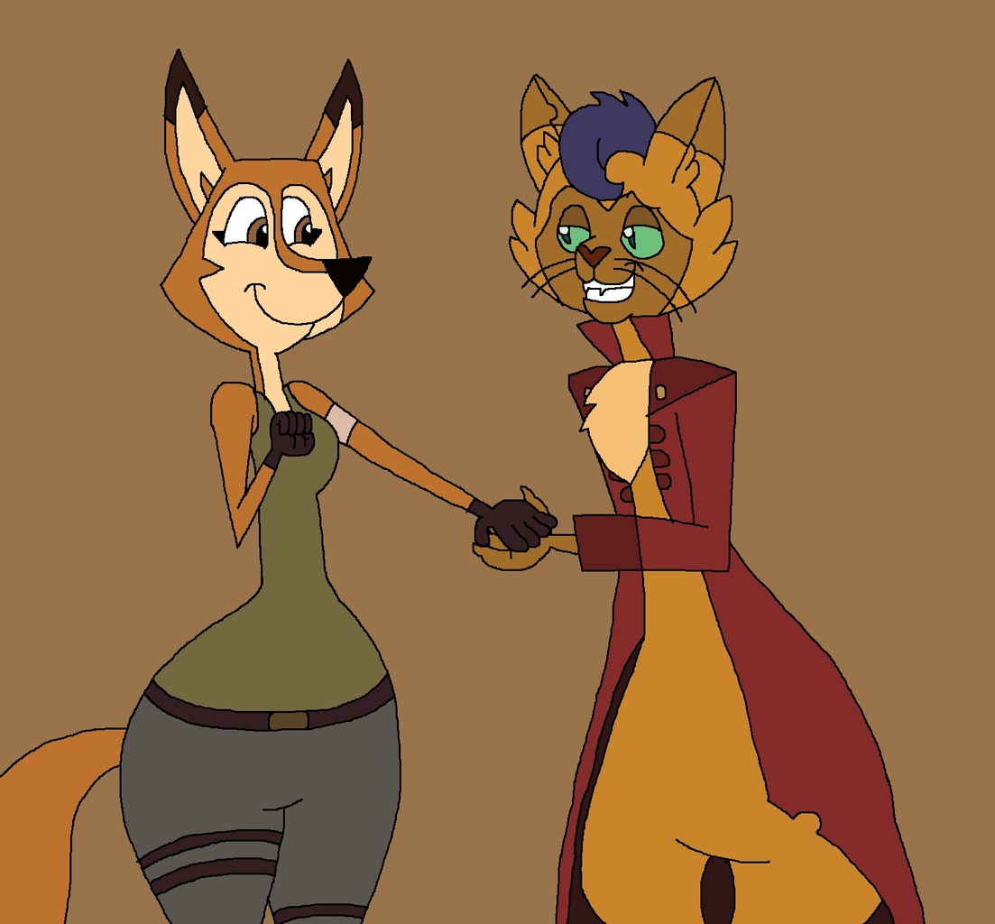 #1871337 - safe, artist:hunterxcolleen, capper dapperpaws, fox, my ...