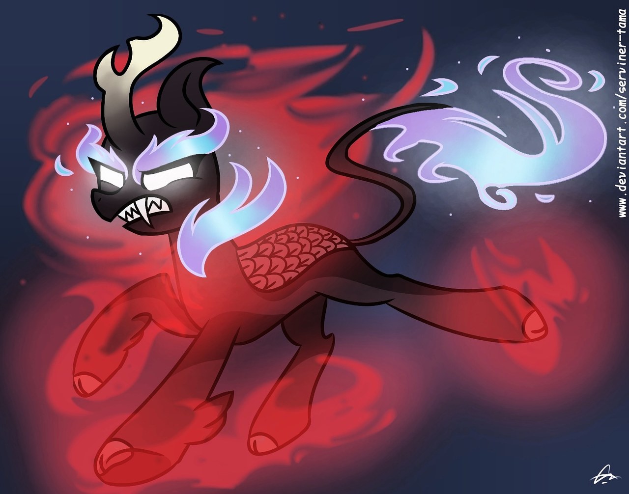 #1847632 - safe, artist:winter-scarf, autumn blaze, kirin, nirik ...