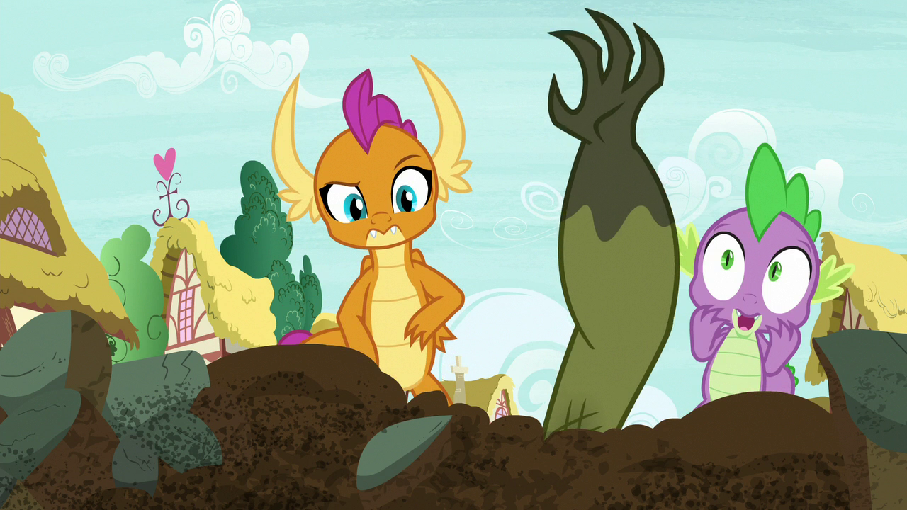 #1851647 - safe, screencap, sludge (g4), smolder, spike, dragon, father ...