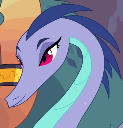 #1872639 - safe, artist:queencold, dragon lord torch, oc, oc:blaze ...