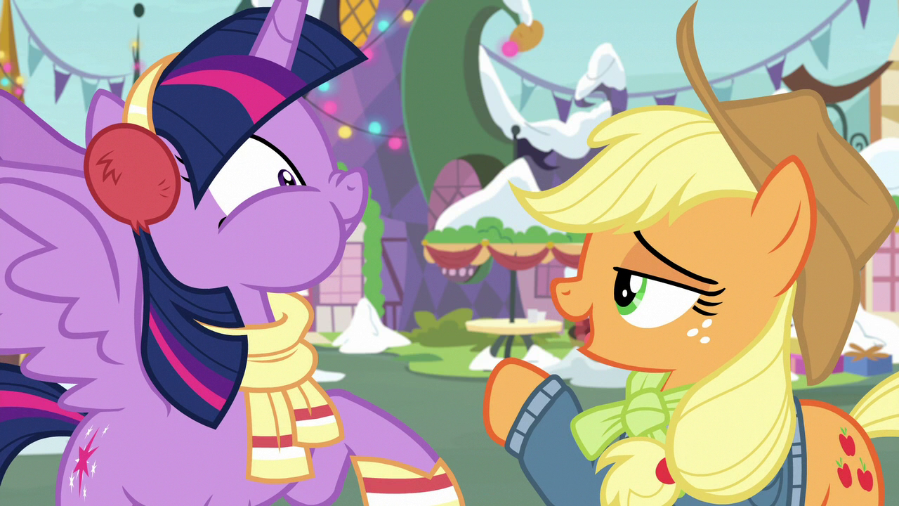 #1879527 - safe, screencap, applejack, twilight sparkle, alicorn, pony ...
