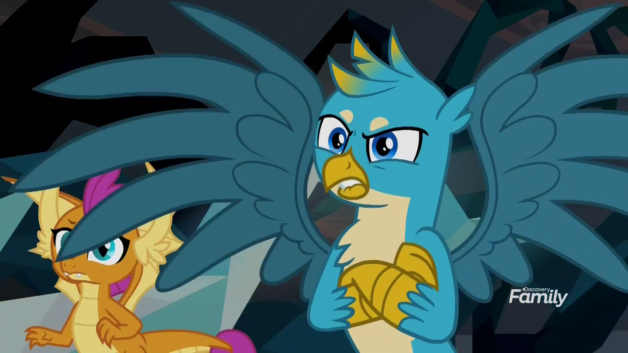 #1884115 - safe, screencap, gallus, smolder, dragon, griffon, g4, my ...