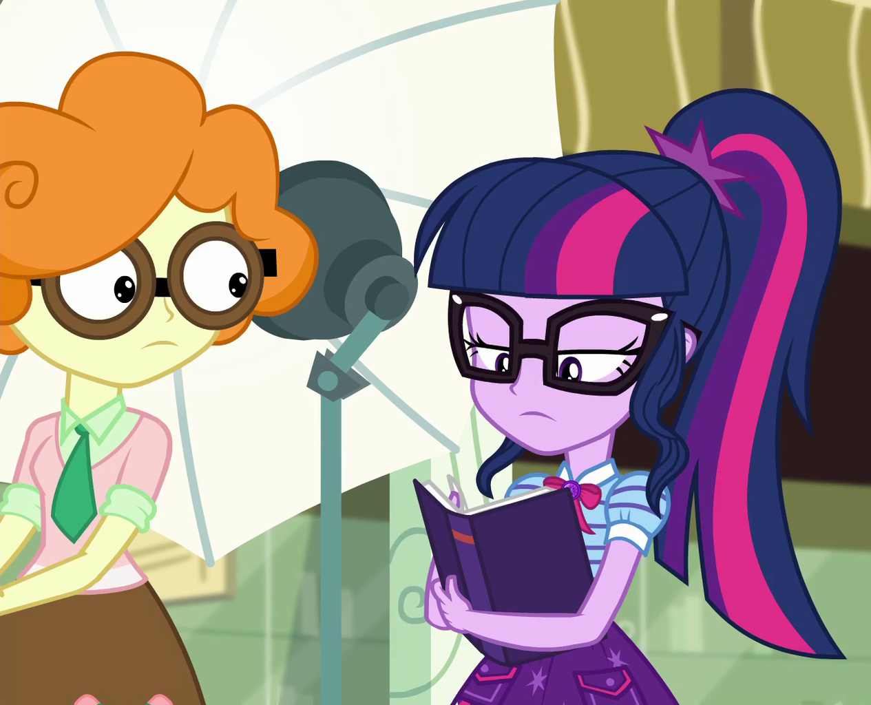 #1884926 - safe, screencap, sci-twi, scribble dee, twilight sparkle ...