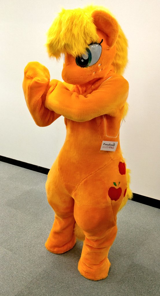 #1873288 - safe, applejack, g4, fursuit, irl, irl human, photo - Derpibooru