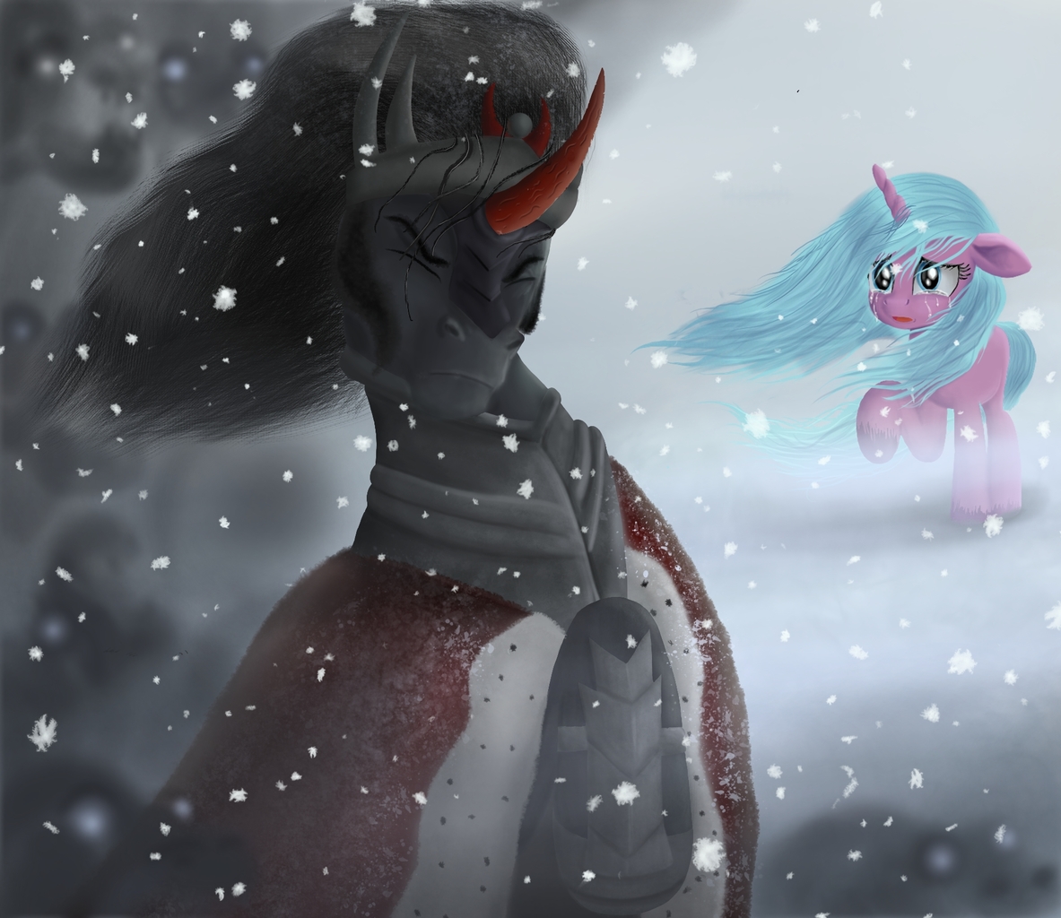 #1887943 - safe, artist:greenbrothersart, king sombra, radiant hope ...