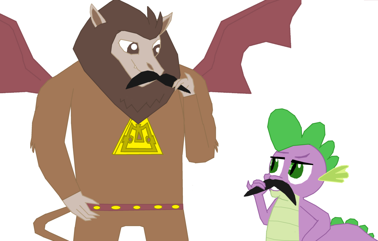 #1889592 - safe, artist:megasean45, scorpan, spike, dragon, gargoyle ...