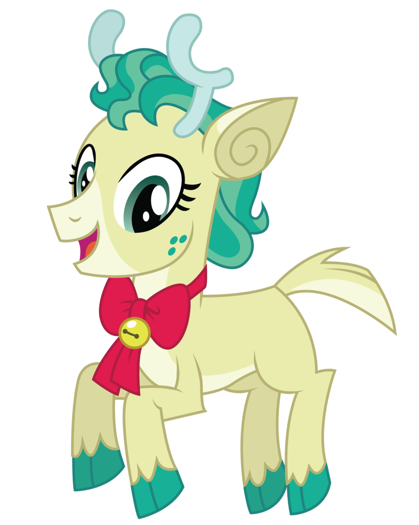 #1889727 - safe, artist:dragonchaser123, alice the reindeer, deer, pony ...