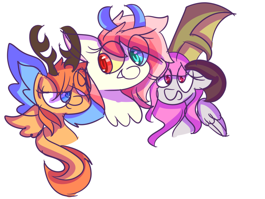 #1892710 - safe, artist:rubyg242, oc, oc:beryl (discoshy), oc:chaos ...