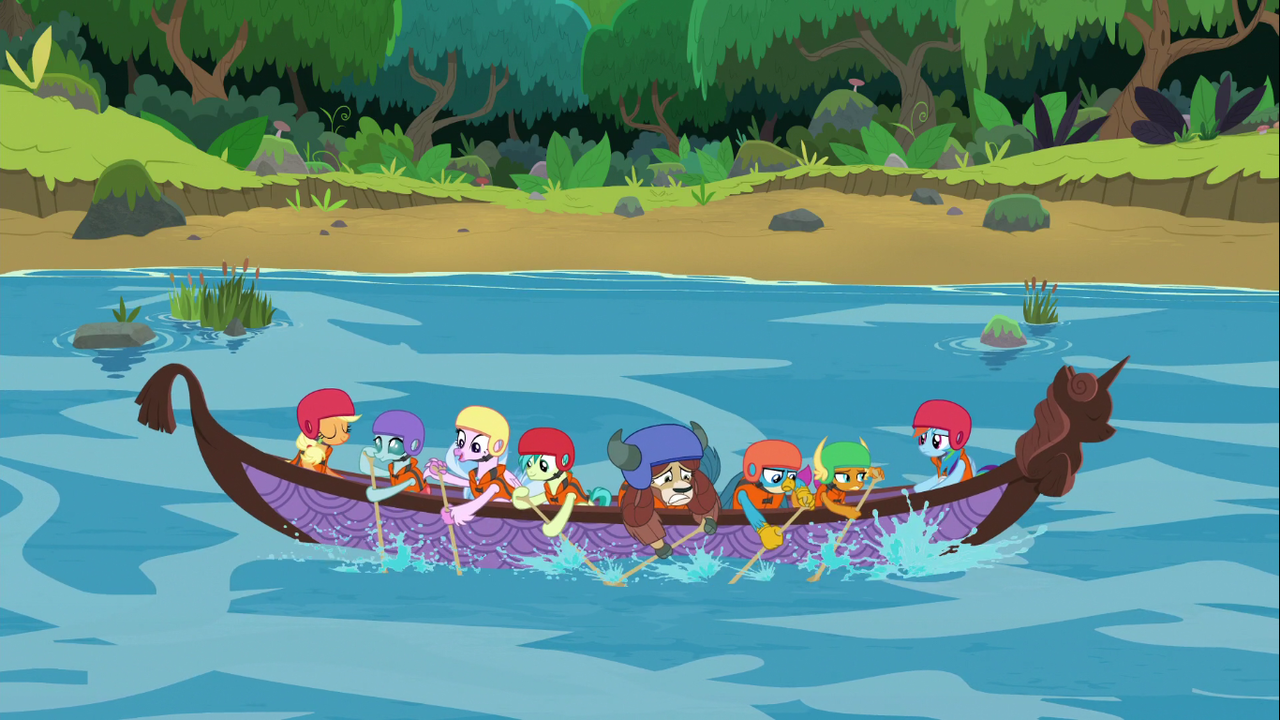 #1893002 - safe, screencap, applejack, gallus, ocellus, rainbow dash ...