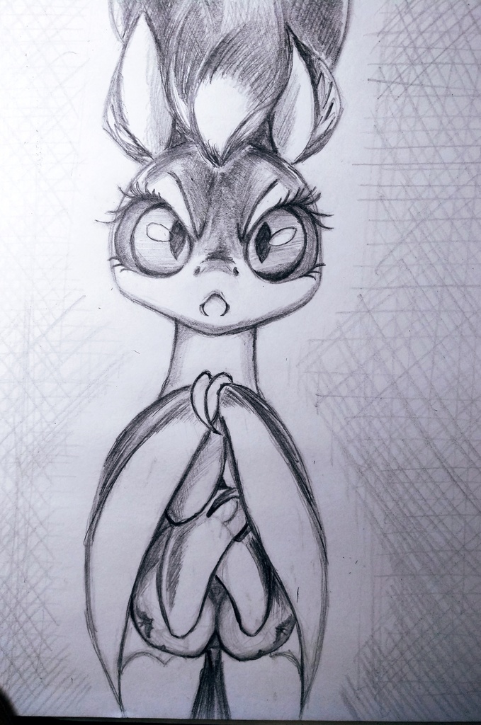 #1894034 - safe, artist:ponsce, fluttershy, bat pony, pony, g4, bat ...