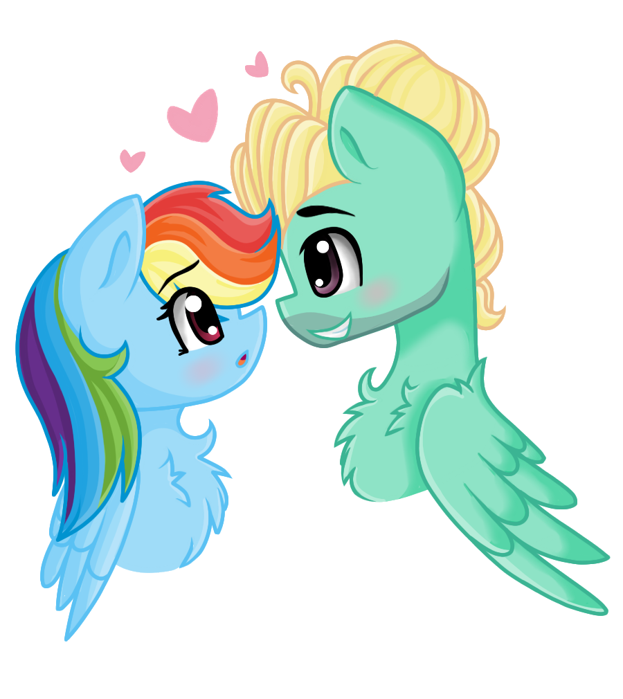#1875180 - safe, artist:sketchyhowl, rainbow dash, zephyr breeze ...