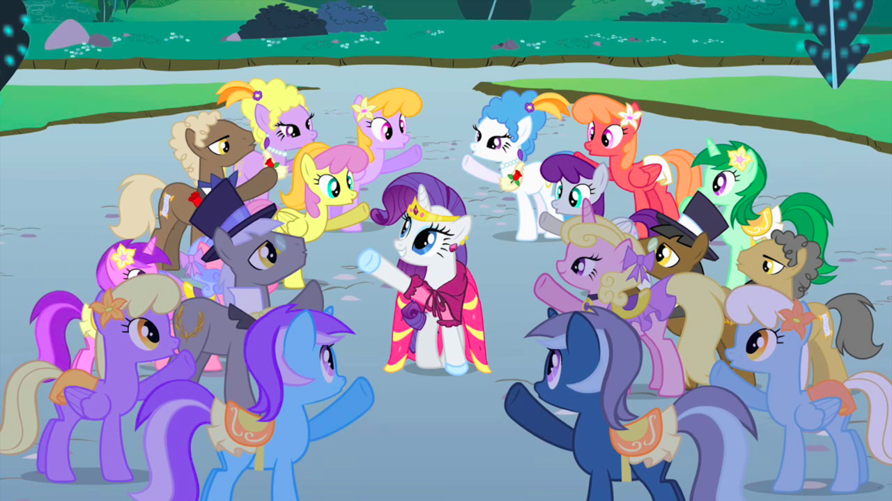 #1875741 - safe, screencap, amethyst star, blue belle (g4), caesar ...