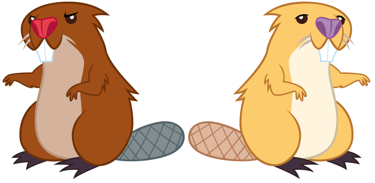 #1878600 - safe, artist:andoanimalia, beaver, angry beavers, crossover ...