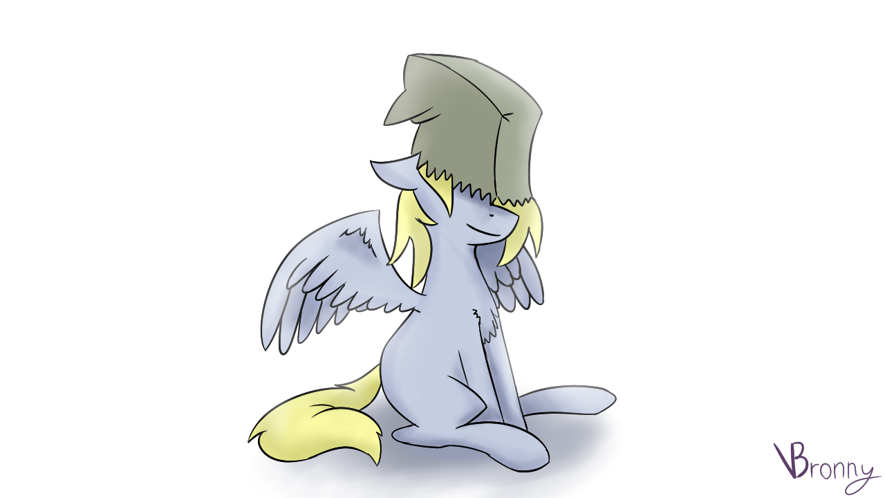 #1895579 - safe, artist:vbronny, derpy hooves, pegasus, pony, chest ...