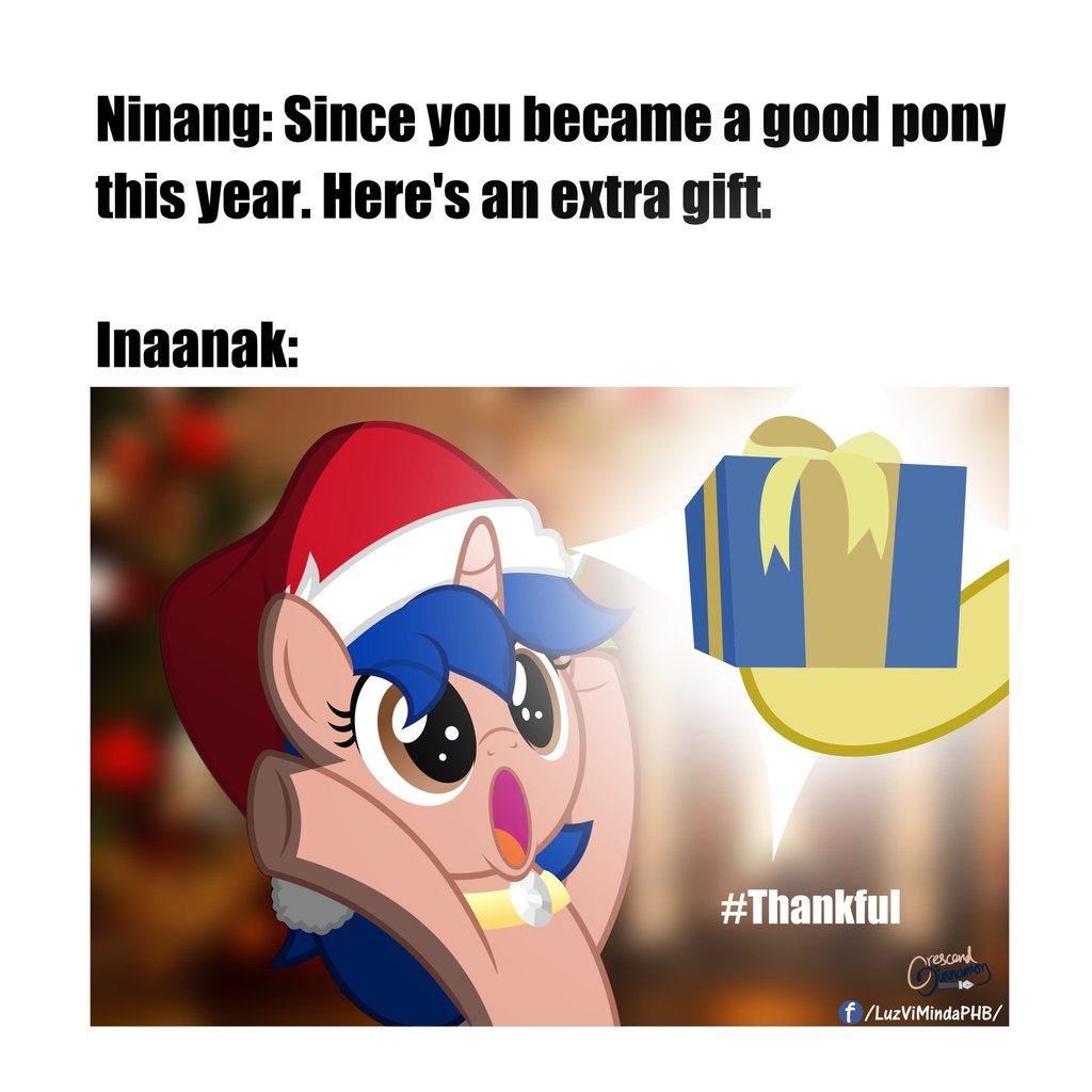 #1919553 - safe, artist:jhayarr23, oc, pony, christmas, hat, holiday ...