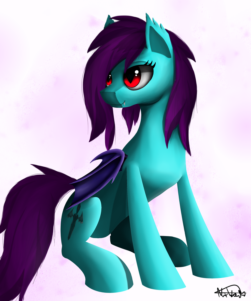 #1920877 - safe, artist:nixworld, oc, oc:crimson rose, bat pony, cute ...