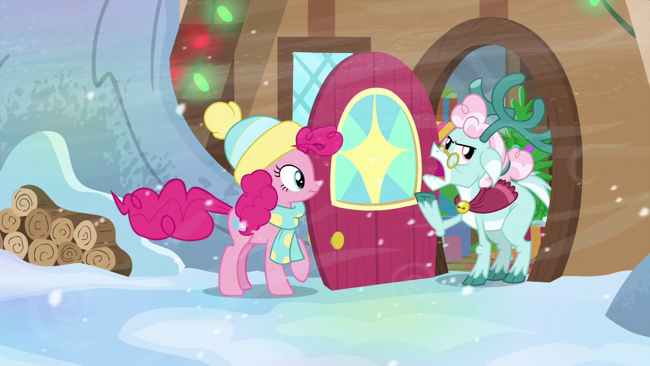 #1899035 - safe, screencap, aurora the reindeer, pinkie pie, pony, g4 ...