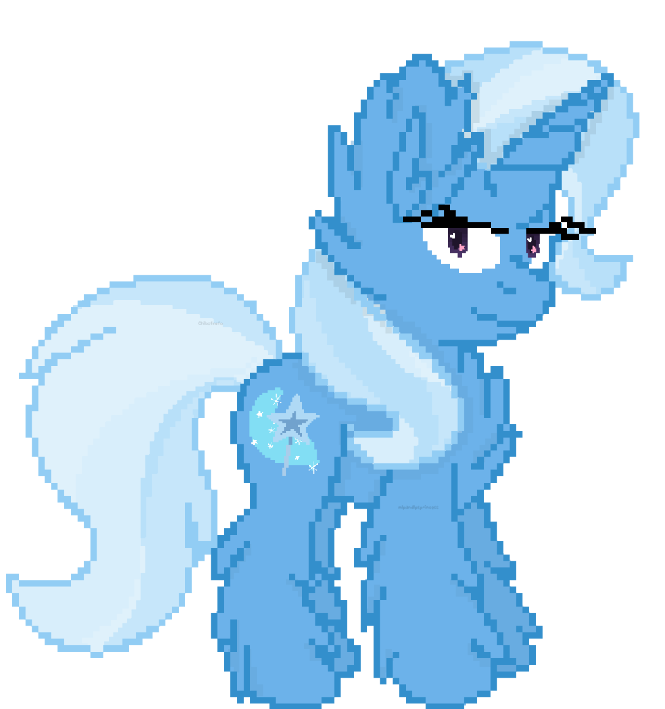 #1902992 - safe, artist:mlpandlpsprincess, trixie, pony, female, fluffy ...