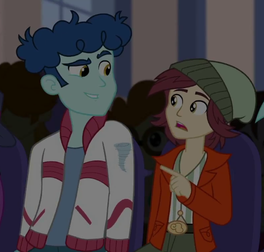 #1903427 - safe, screencap, curly winds, normal norman, some blue guy ...