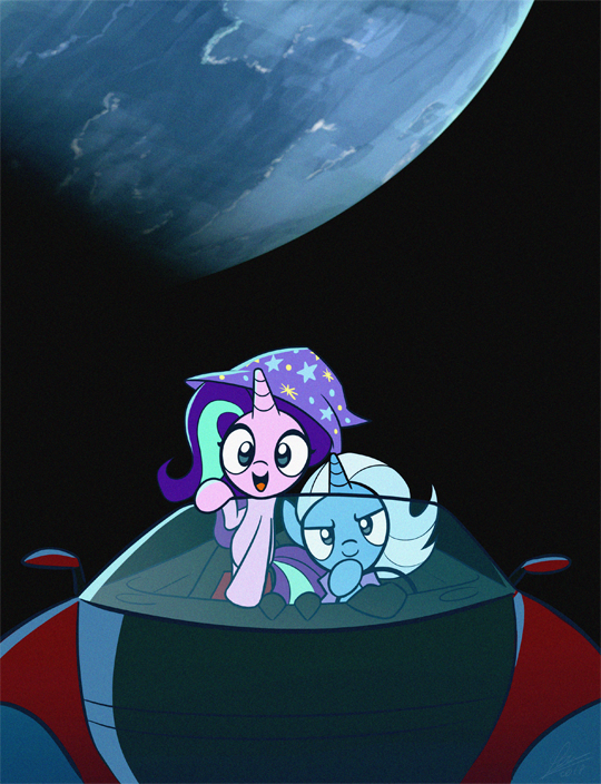 #1652219 - safe, artist:dori-to, starlight glimmer, trixie, pony ...