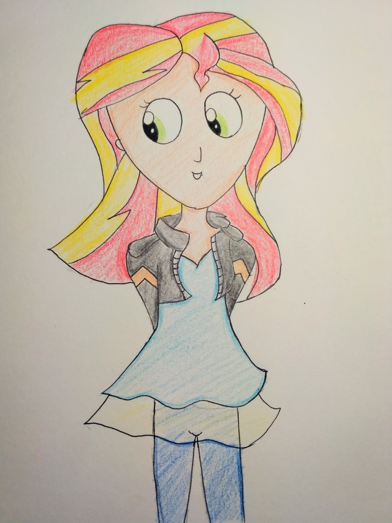 #1656439 - safe, artist:sumi-mlp25, sunset shimmer, human, equestria ...