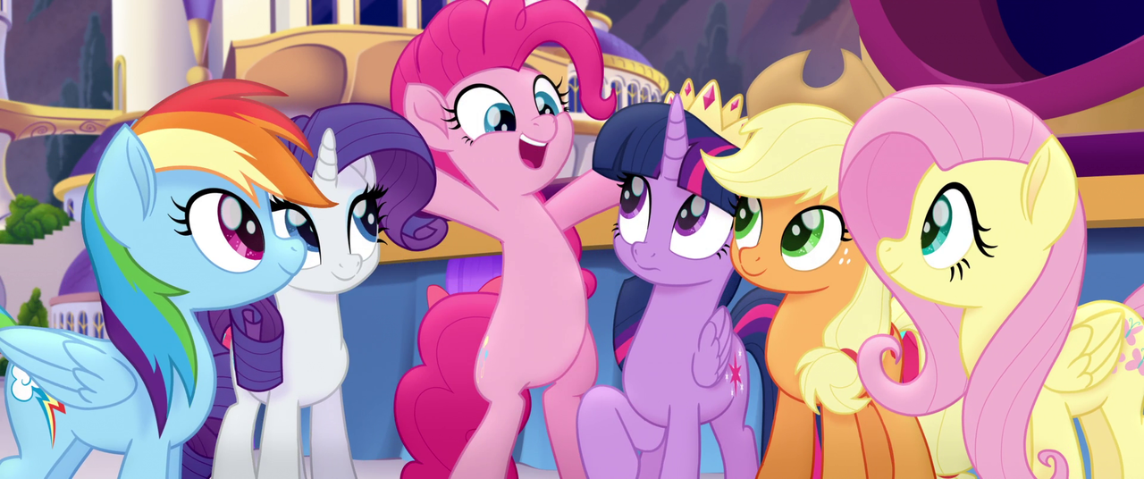 #1657196 - safe, screencap, applejack, fluttershy, pinkie pie, rainbow ...