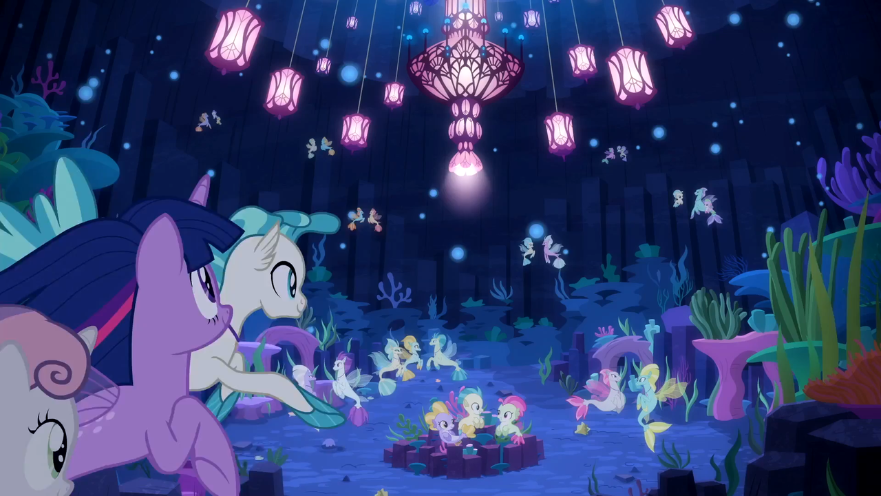 #1658426 - safe, screencap, aestuarium, cerulean kingfisher, coral dust ...