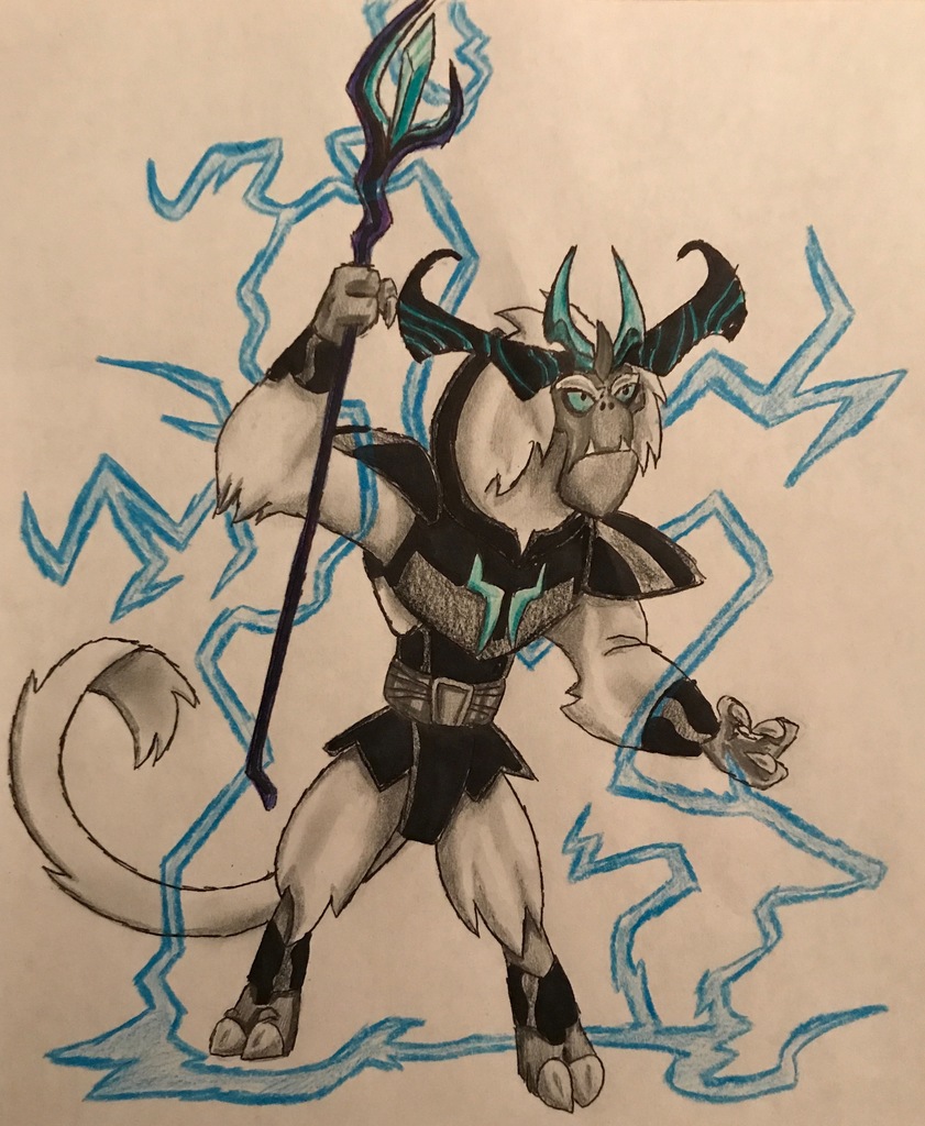 #1660884 - safe, artist:bozzerkazooers, storm king, yeti, g4, my little ...