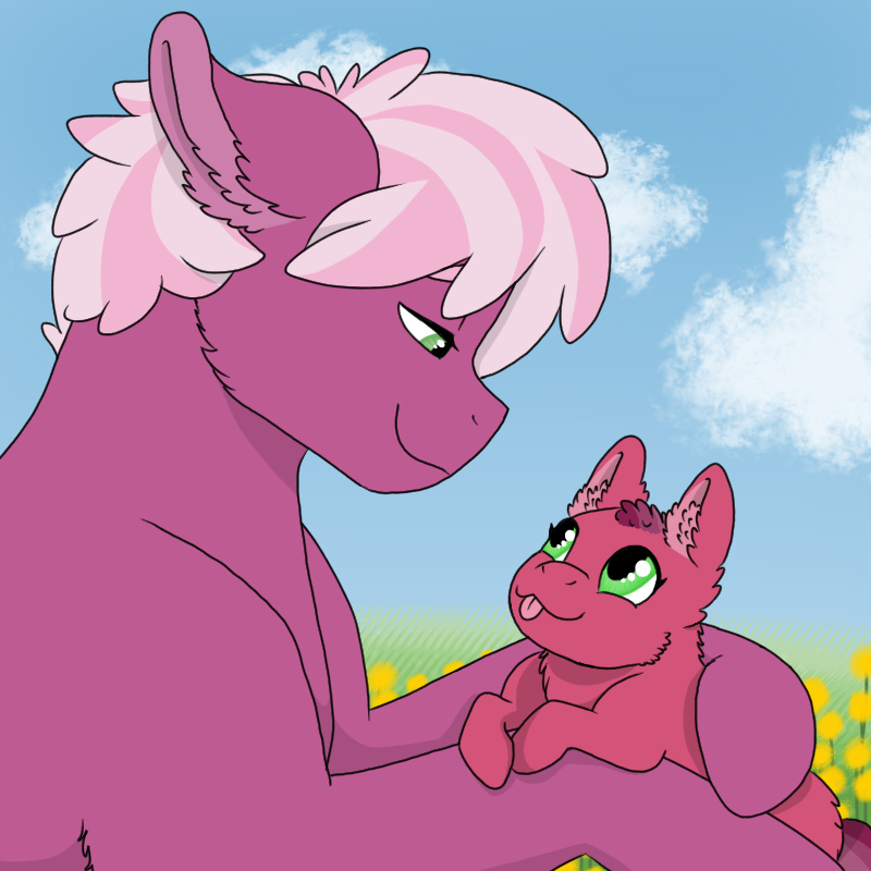 #1662700 - safe, artist:shortcake1284, cheerilee, oc, oc:faith, pony ...