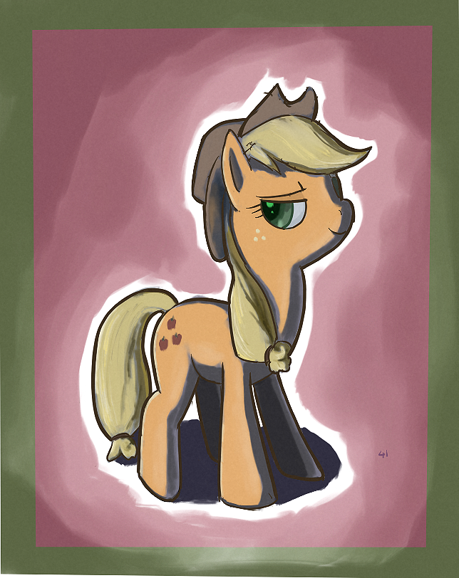 #1665771 - safe, artist:yvt-jp, applejack, earth pony, pony, g4 ...