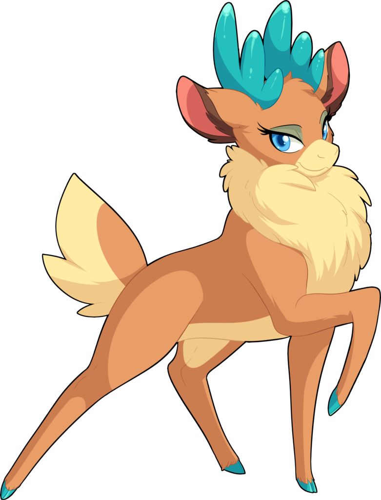 #1667260 - safe, artist:fizzy-dog, velvet (tfh), deer, reindeer, them's ...