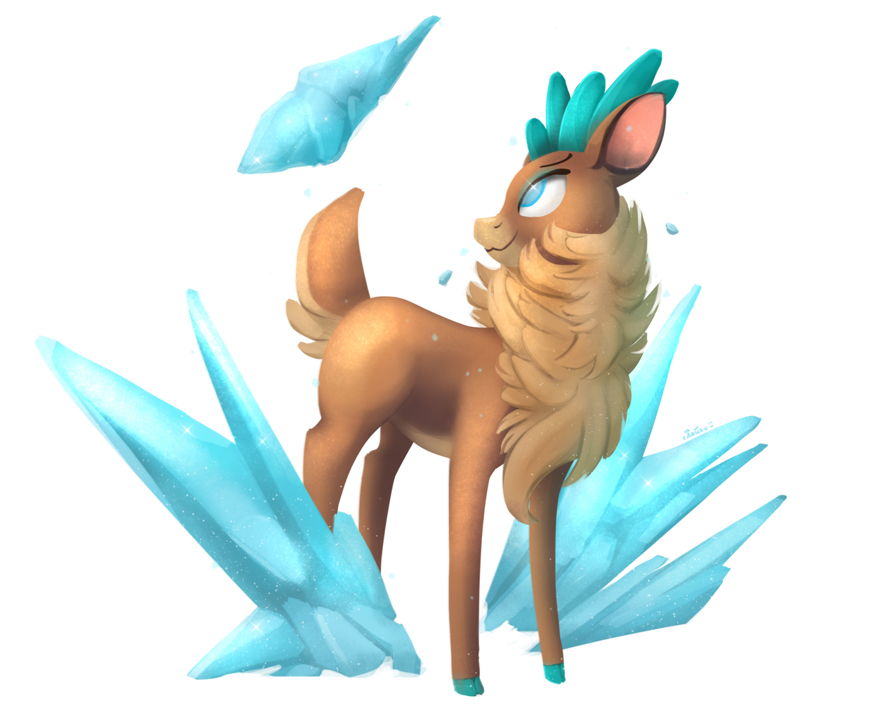 #1667394 - safe, artist:blackligerth, velvet (tfh), deer, reindeer ...