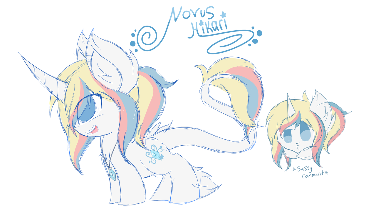 #1668804 - safe, artist:starlightlore, oc, oc only, oc:novus hikari, solo - Derpibooru