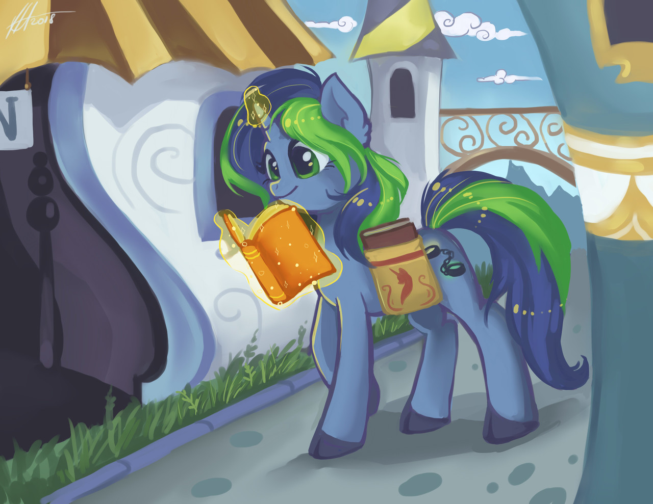 #1679106 - safe, artist:xjenn9, oc, oc only, oc:sweet shackles, pony ...