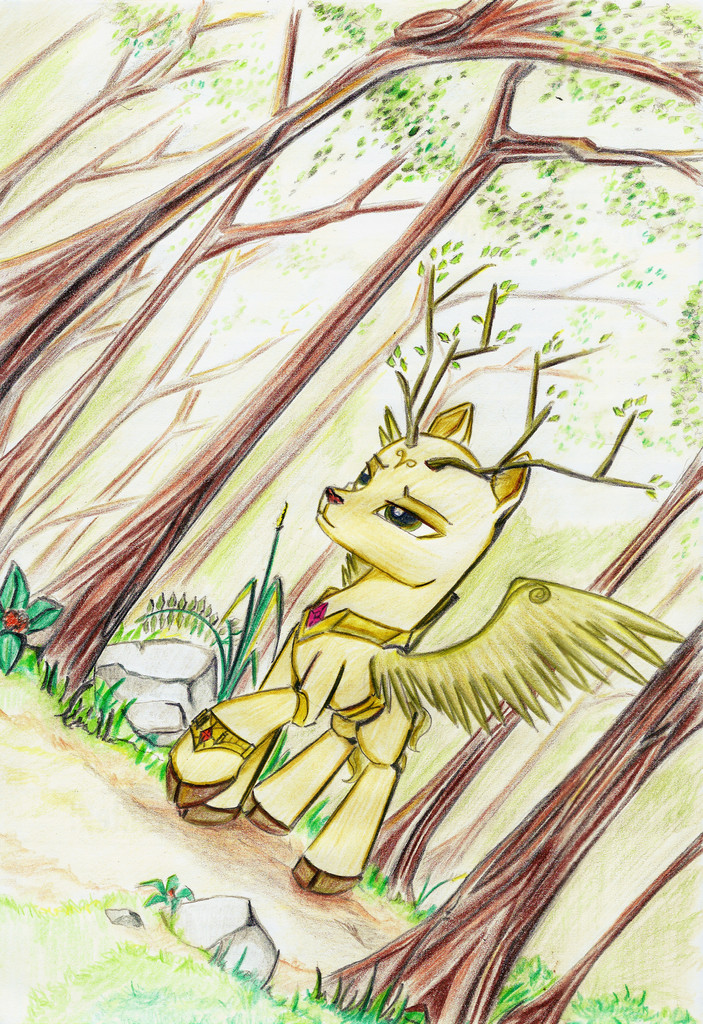 #1681519 - safe, artist:pedrohander, oc, oc only, deer, original ...