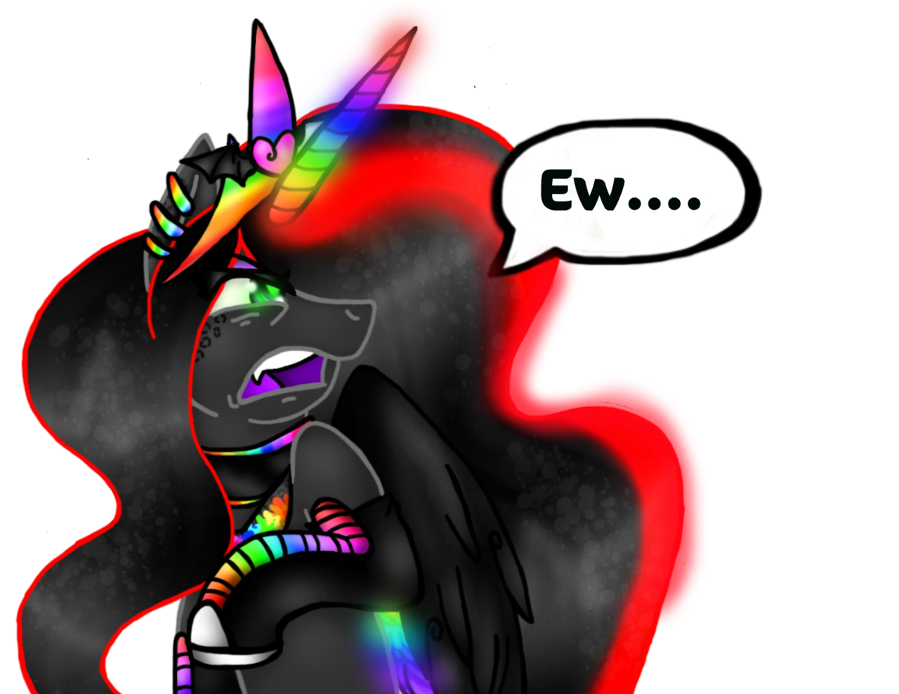 #1681971 - safe, artist:nekomellow, oc, oc only, oc:princess neon boom ...