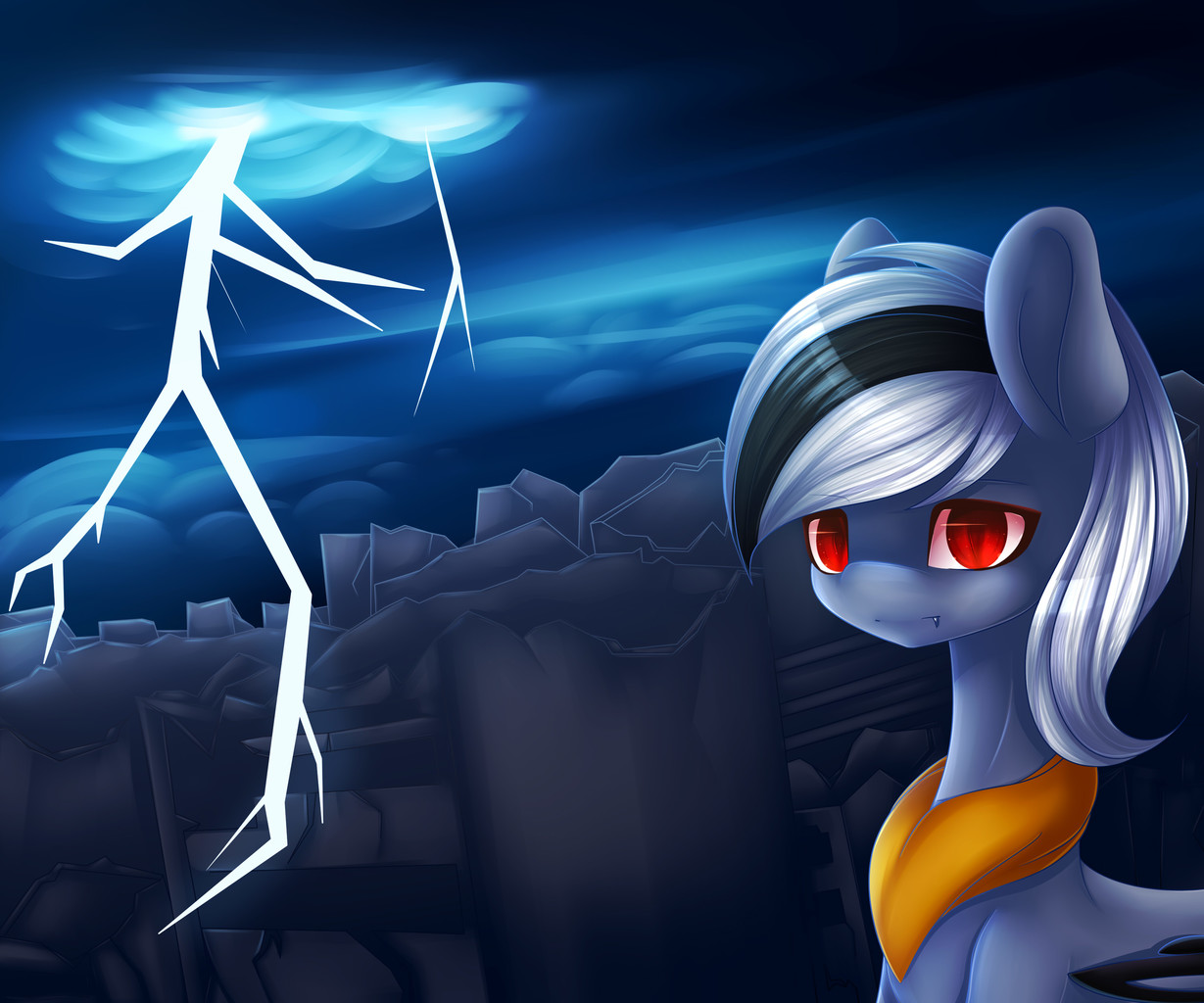 #1683012 - safe, artist:minteadraws, oc, oc:stormdancer, bandana ...