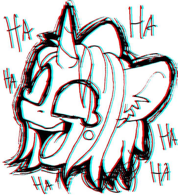 #1684037 - artist needed, safe, oc, oc only, anaglyph 3d, crying ...