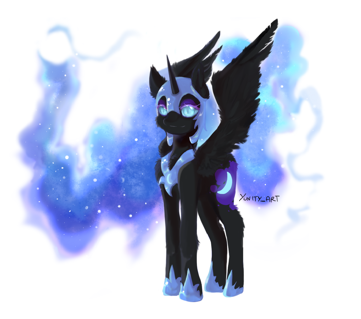 #1684397 - safe, artist:yunityart, nightmare moon, alicorn, pony, g4 ...