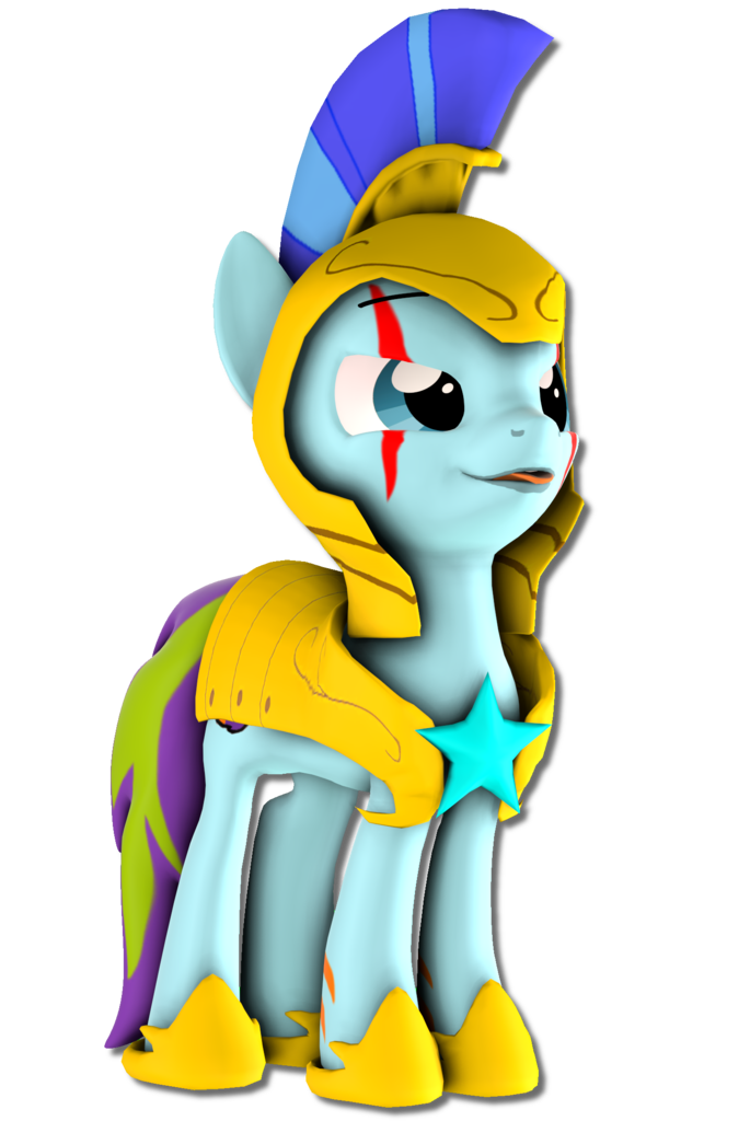 #1684454 - safe, artist:goatcanon, oc, oc only, oc:cloudsky, 3d, armor ...