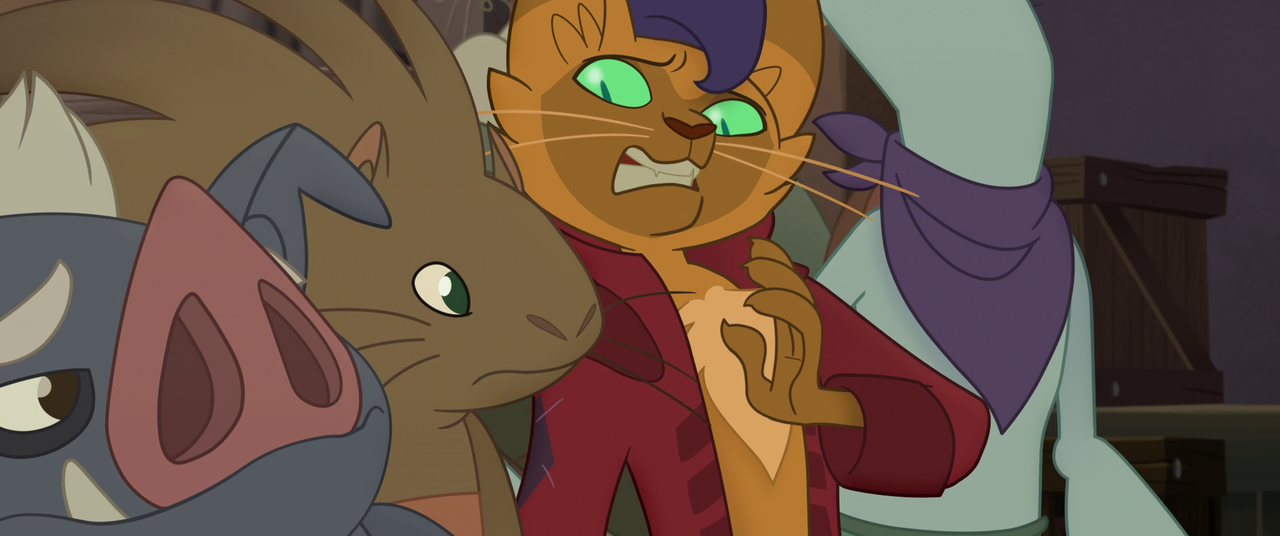 #1684850 - safe, screencap, capper dapperpaws, abyssinian, boar, cat ...