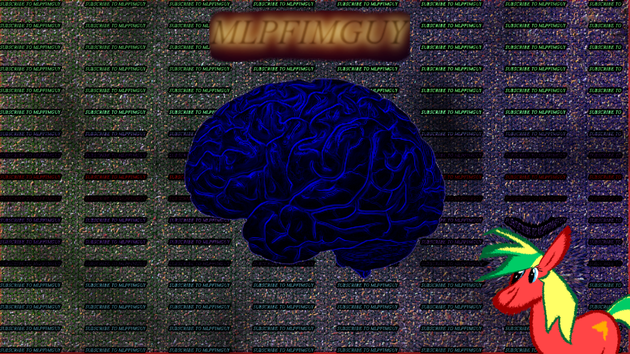 #1669762 - safe, artist:p0p218, oc, advertisement, brain, deformed ...