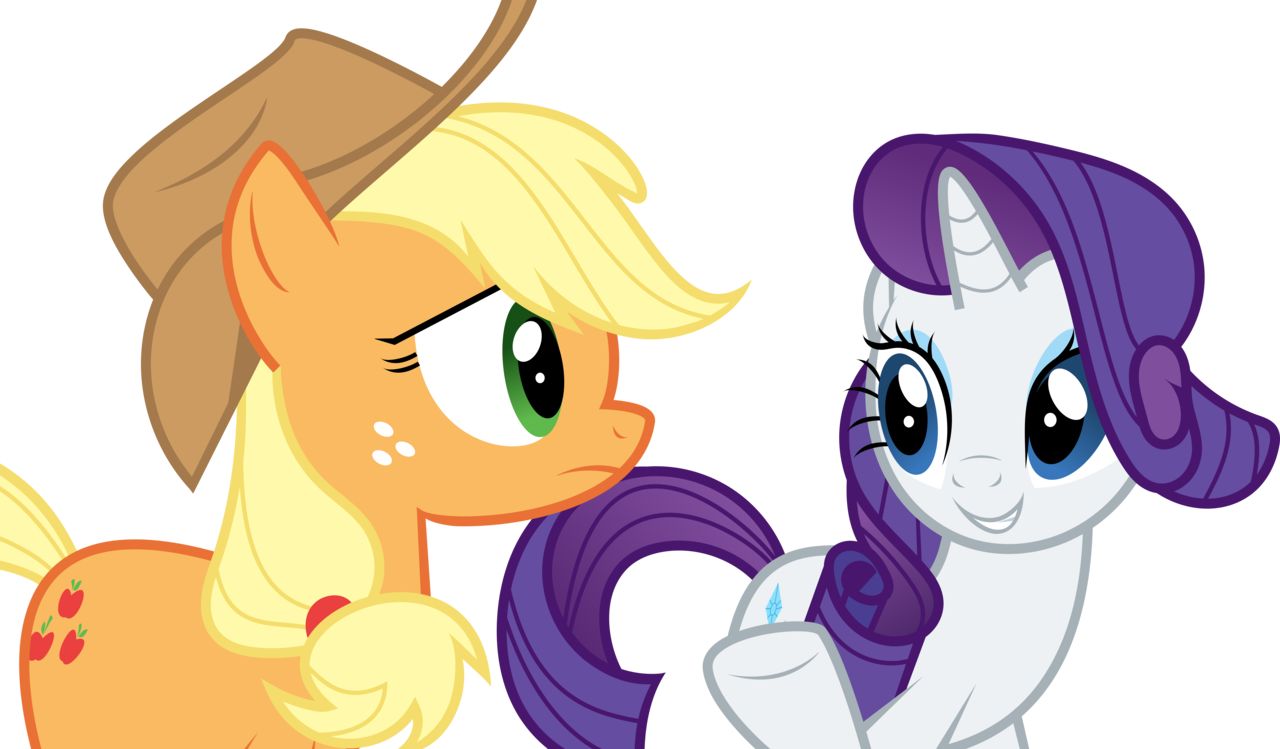 #1686116 - safe, artist:shootingstarsentry, applejack, rarity, g4 ...