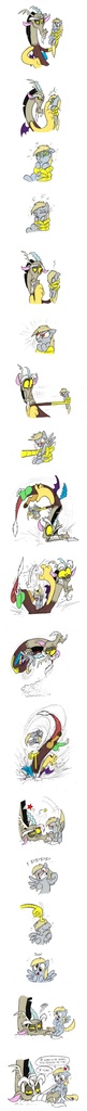 #1687362 - safe, artist:mickeymonster, edit, derpy hooves, discord ...