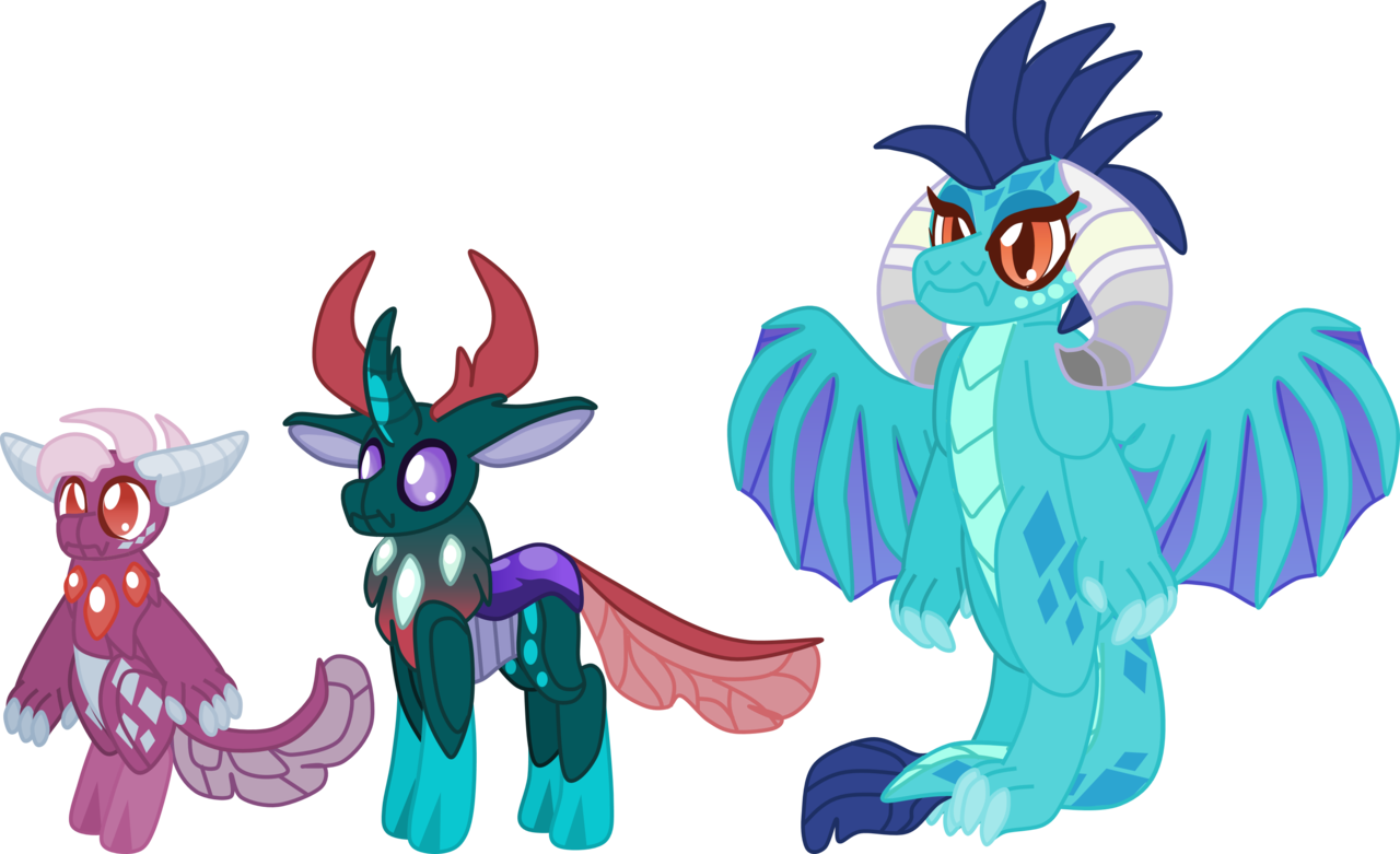 #1687585 - safe, artist:casanova-mew, pharynx, princess ember, oc, oc ...