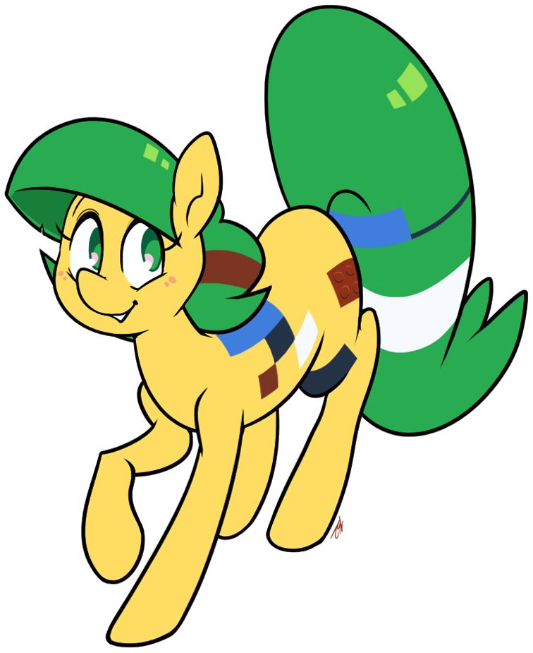 #1691703 - safe, artist:egophiliac, oc, oc only, oc:blocky bits, earth pony, pony, cute, female ...