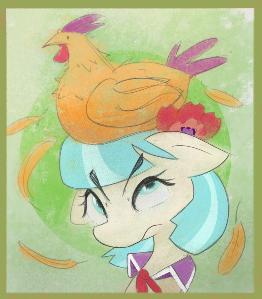 #1694200 - safe, artist:nignogs, coco pommel, scootaloo, bird, earth ...