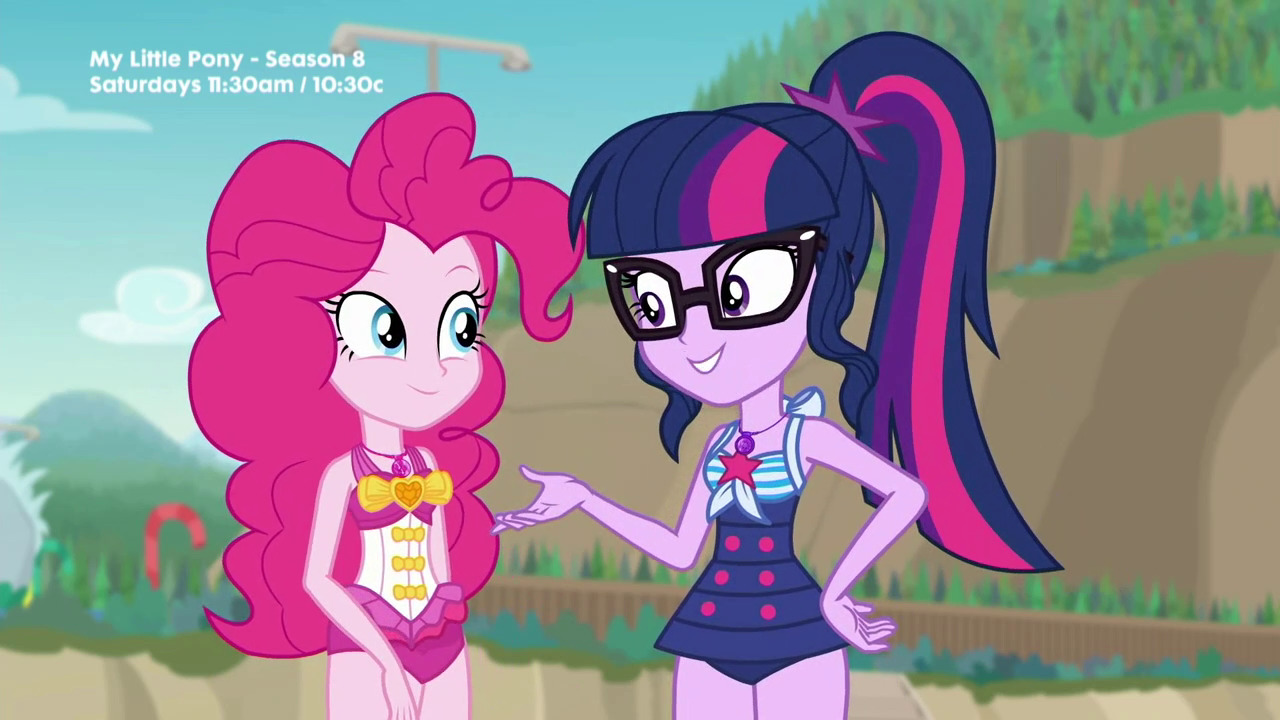 #1695147 - safe, screencap, pinkie pie, sci-twi, twilight sparkle ...
