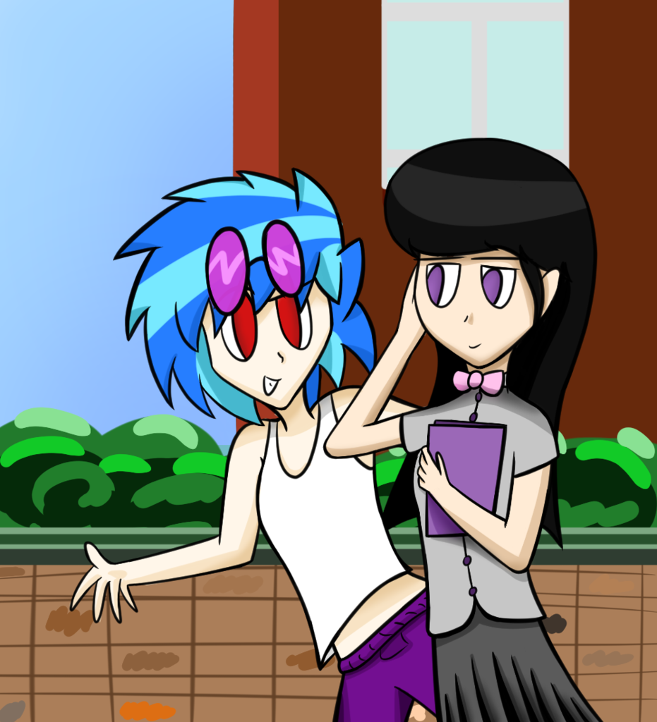 #1672149 - safe, artist:icy wind, dj pon-3, octavia melody, vinyl ...